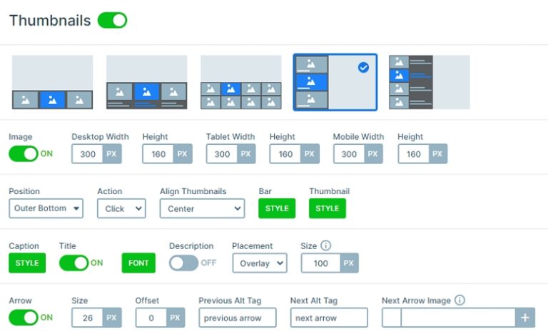 Thumbnail Slider — Smart Slider 3