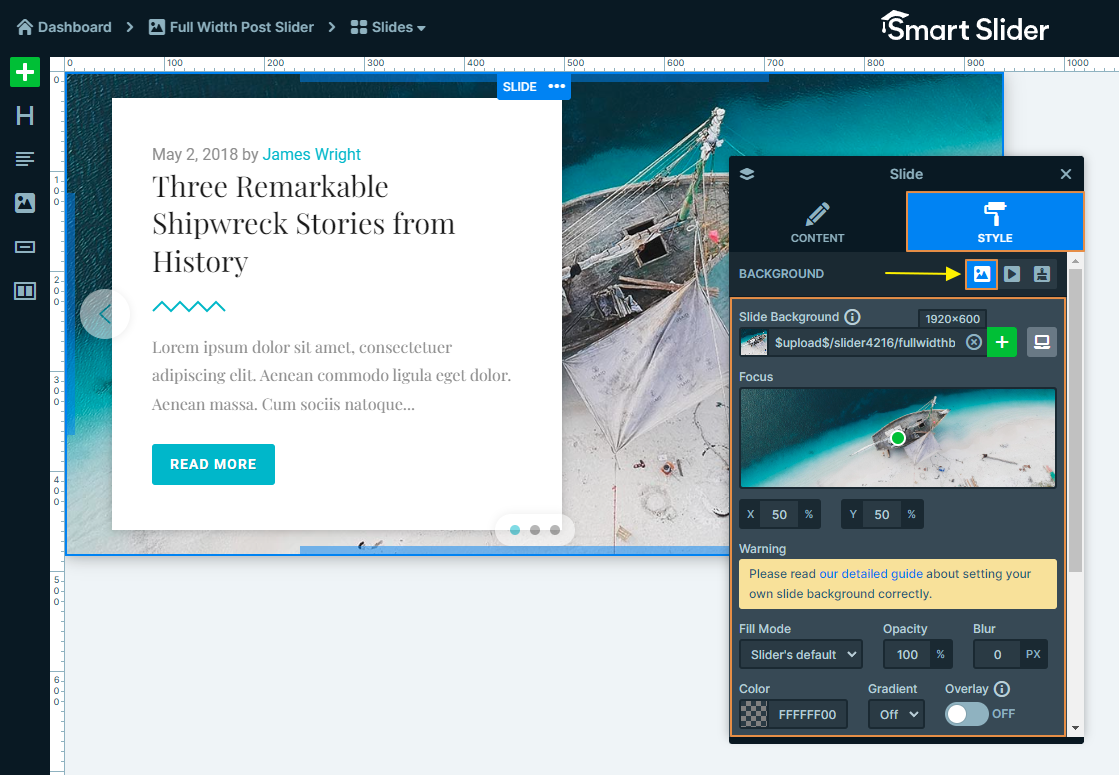How to Use Background Color and Images in Smart Slider 3
